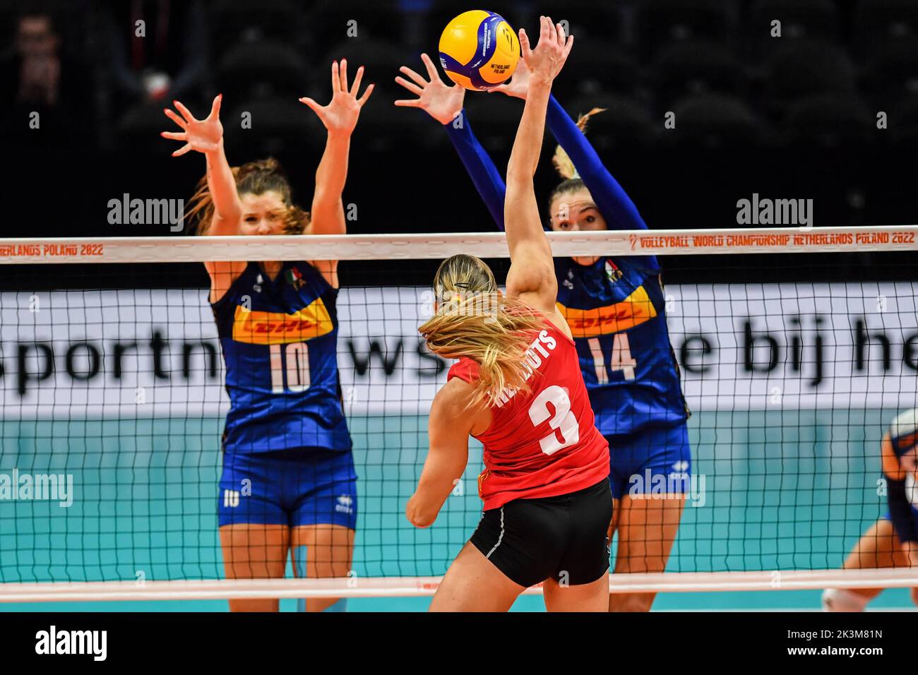 Arnhem, pays-Bas, 27/09/2022, Cristina Chirichella en Italie, Elena ...
