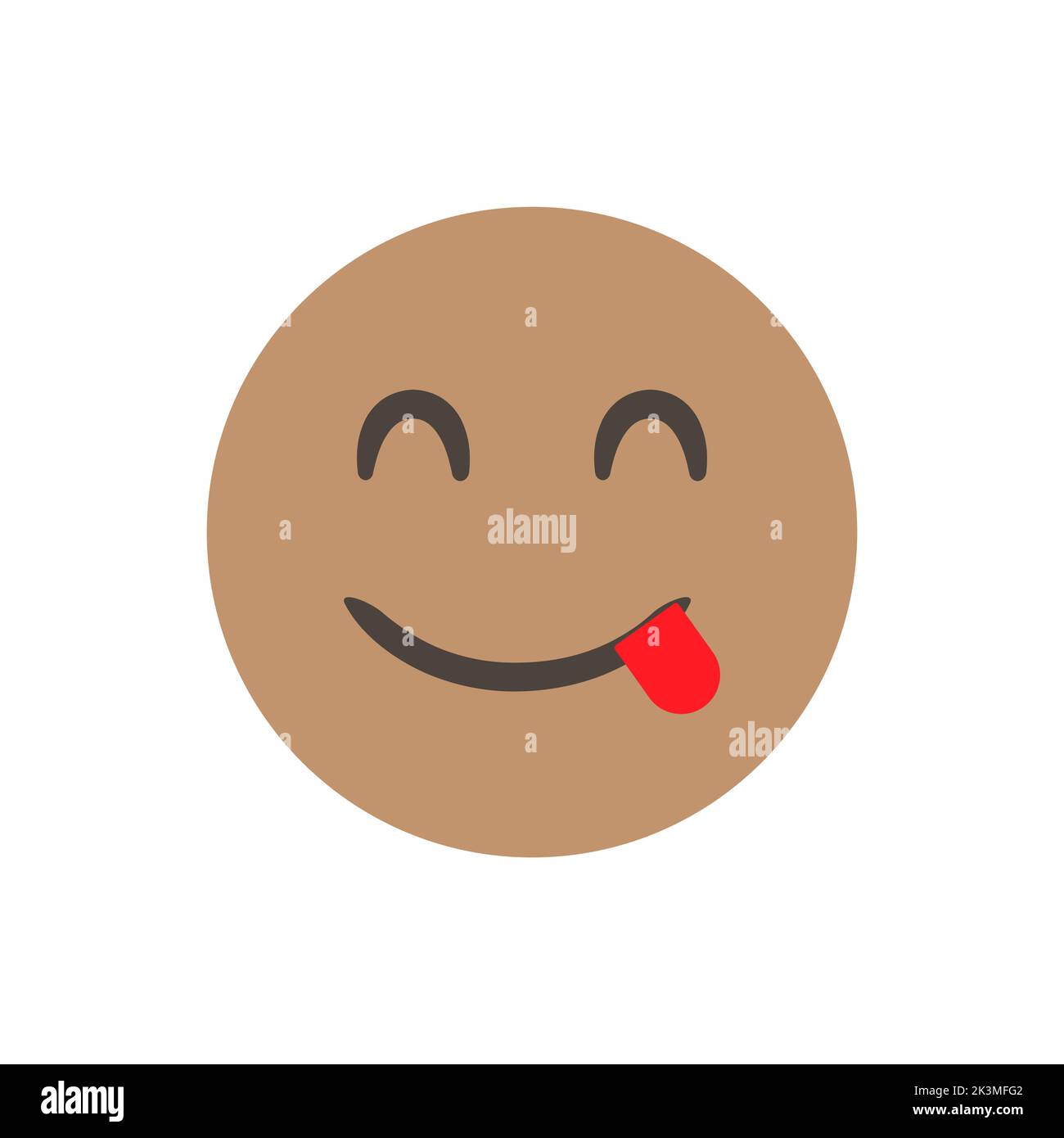 Savoureux, déliciuos, yum. Illustration vectorielle. Émoticône réaliste ...