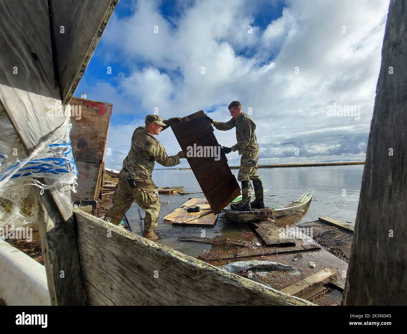 Chevak, États-Unis. 26th septembre 2022. Les soldats américains de la ...