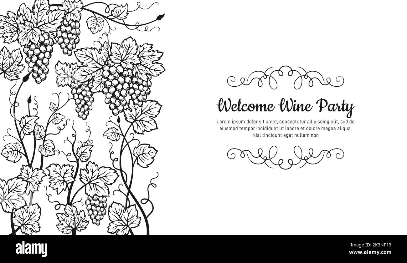 Bannière de bienvenue dégustation de vin. Affiche publicitaire vintage ...