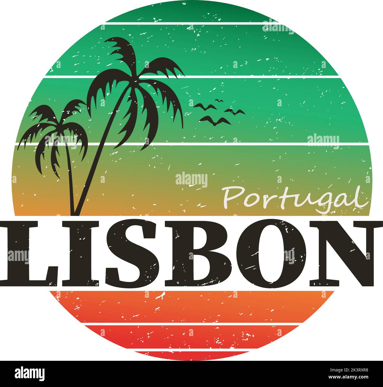 Lisbonne, Portugal badge City Vector Seal. Étiquette d'icône de symbole ...