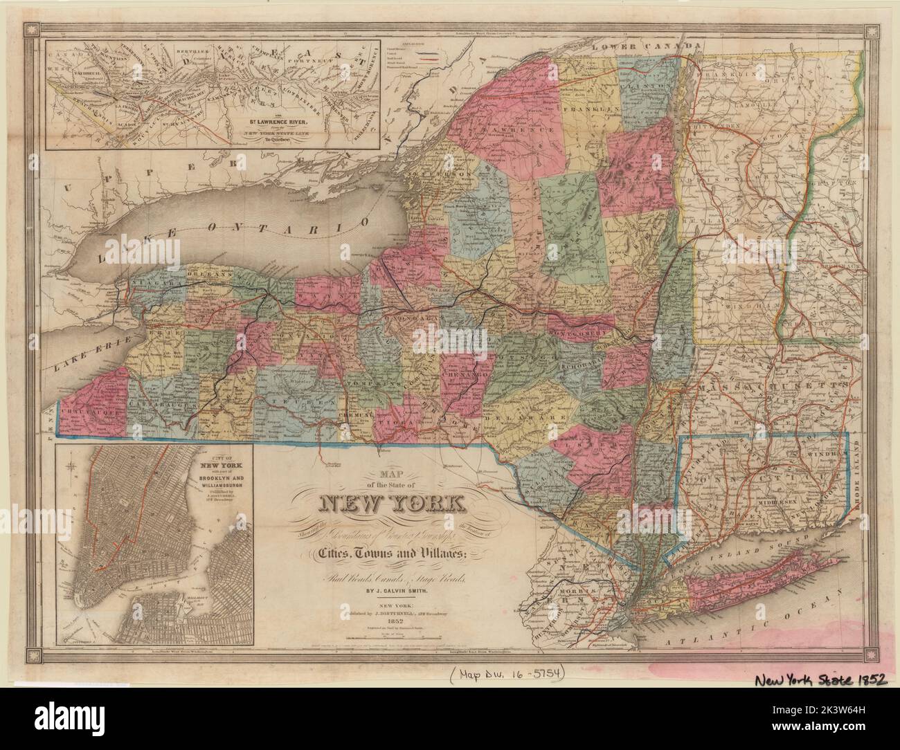 Connecticut map routes Banque de photographies et d’images à haute ...