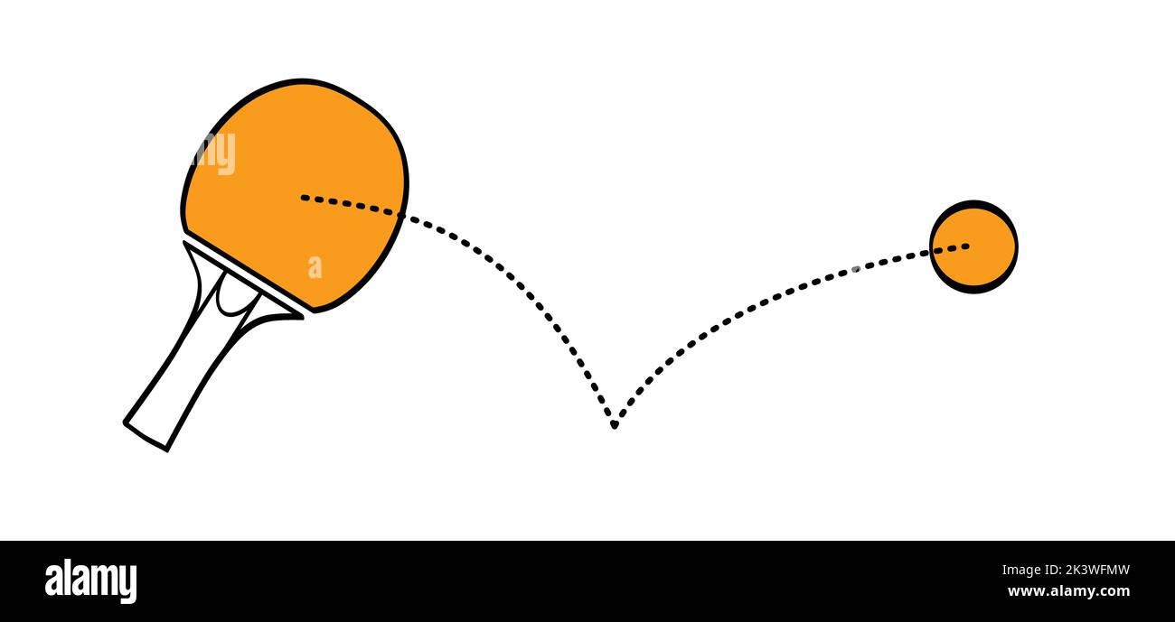 Ping pong ball icon vector Banque de photographies et d’images à haute ...