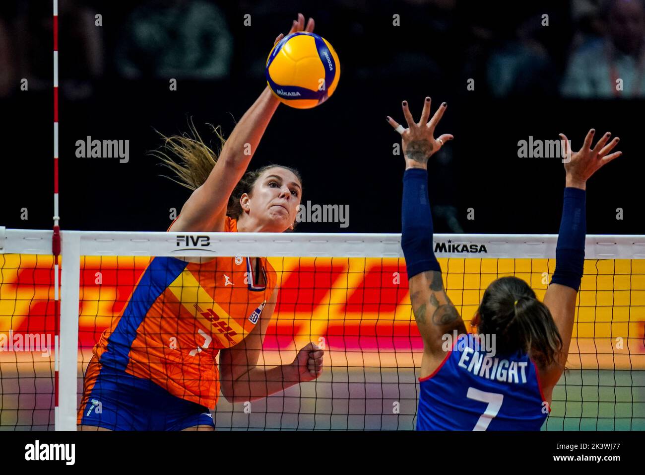 ARNHEM, PAYS-BAS - SEPTEMBRE 28 : Juliet Lohuis, des pays-Bas, pointe ...