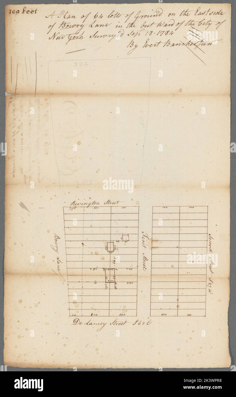 Le manoir du capitaine de Lancey et la place suivante 1784 ...