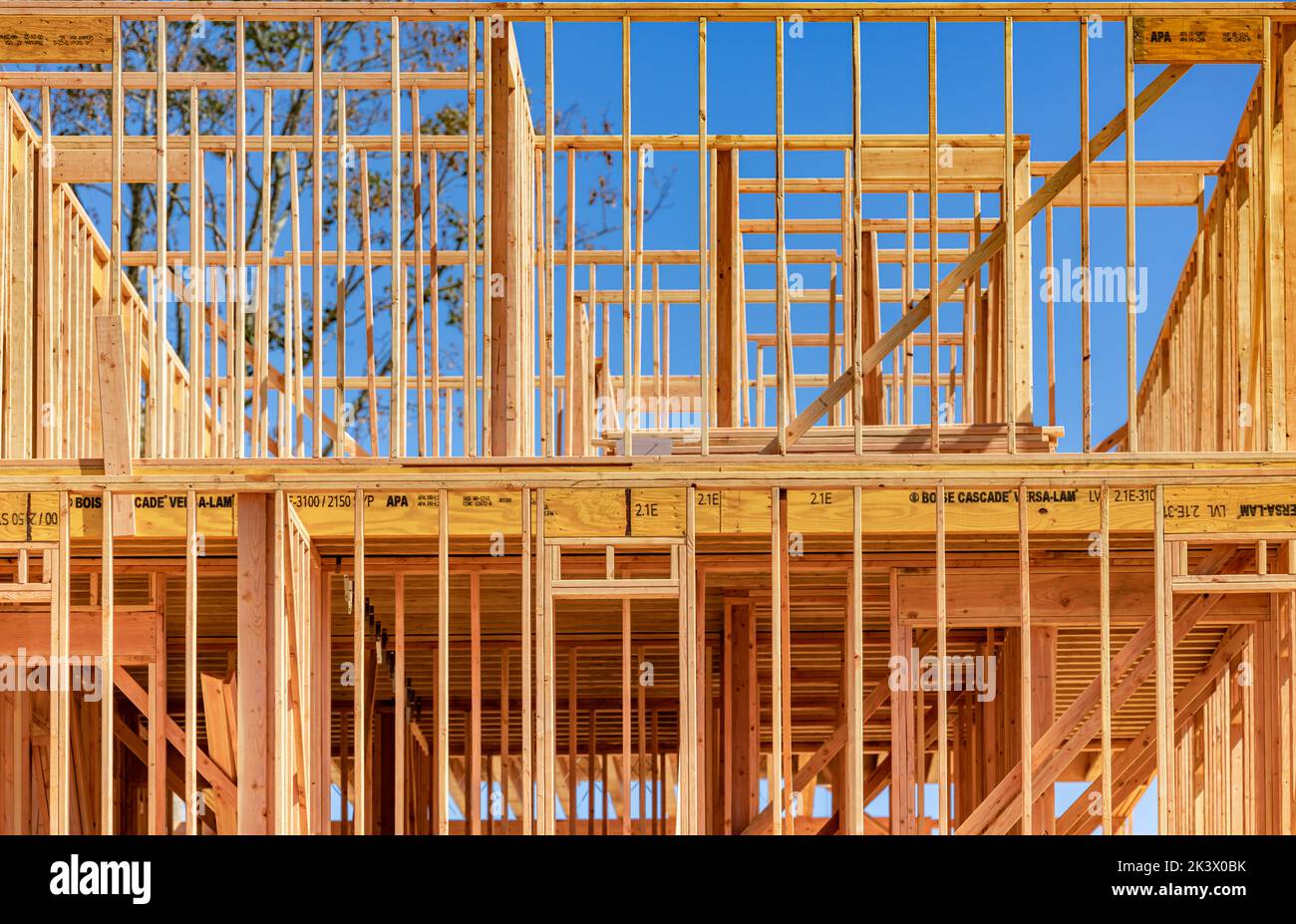 Timber construction project Banque de photographies et d’images à haute ...