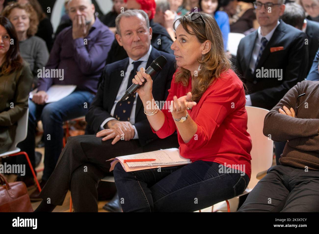 Marie-Anne Ferry est photographiée lors des célébrations marquant le ...