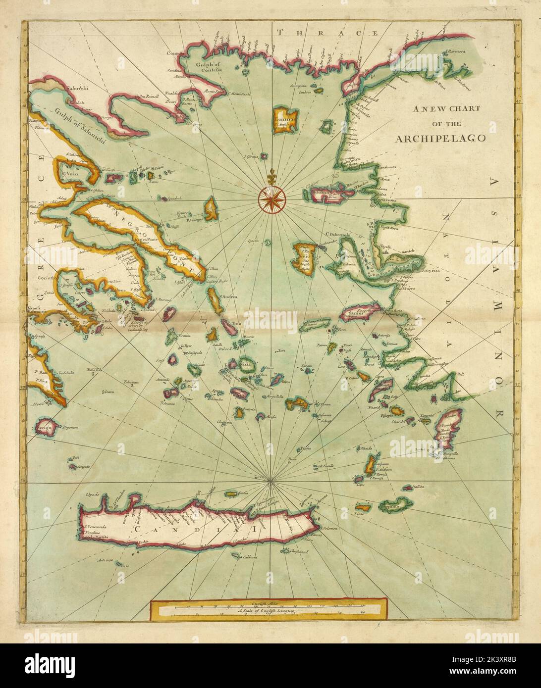 Une nouvelle carte de L'ARCHIPEL 1702 - 1707. Cartographie. Cartes ...
