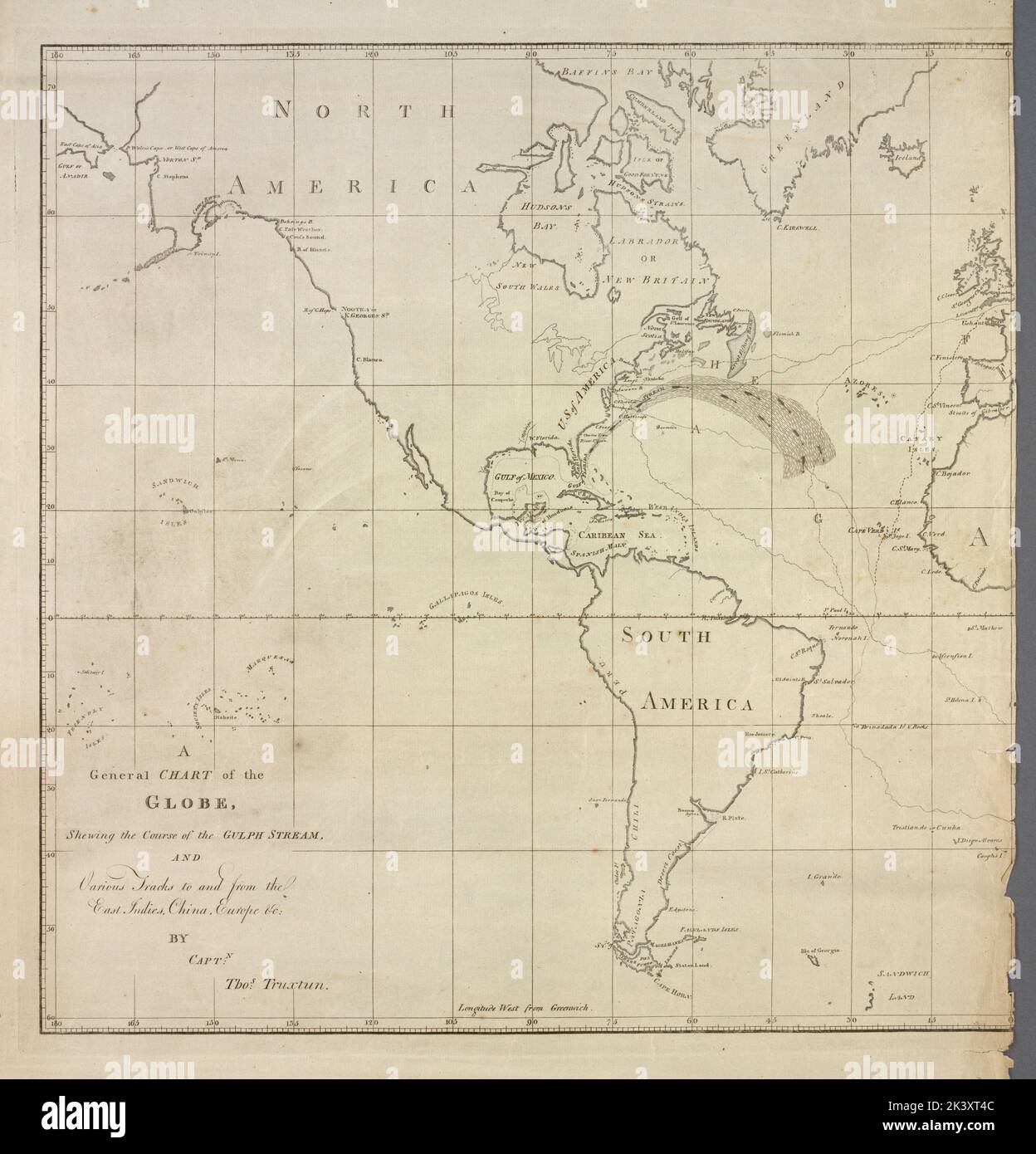 Carte générale du monde, en conversant le cours du ruisseau Gulph ...