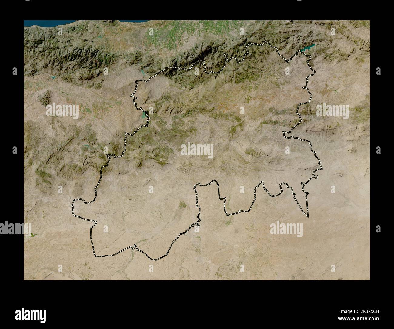 Map satellite geography algeria medea Banque de photographies et d ...