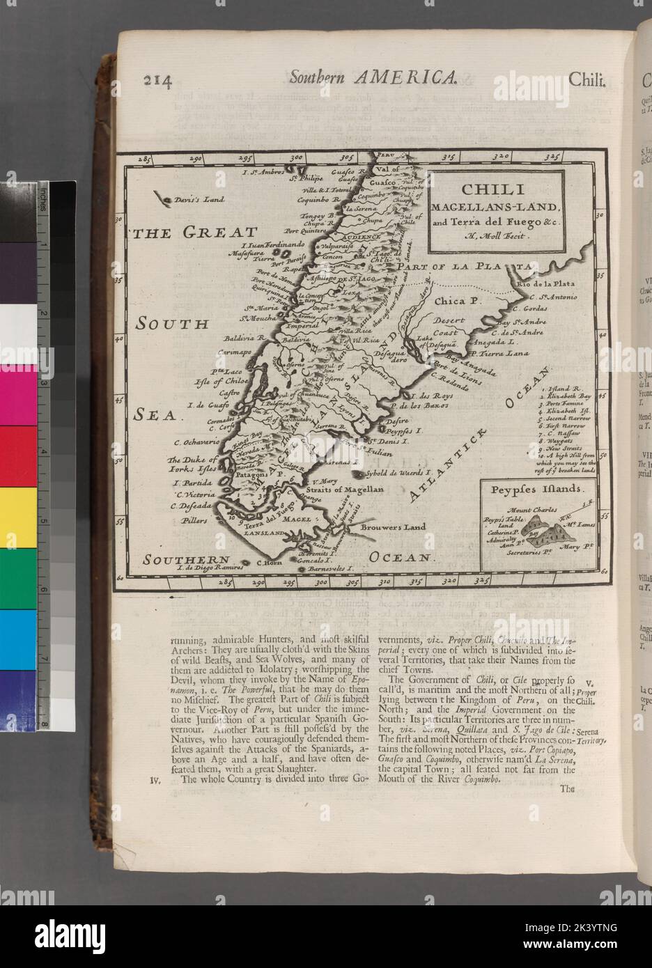 Tierra del fuego cartes cartographie géographie Banque de photographies ...