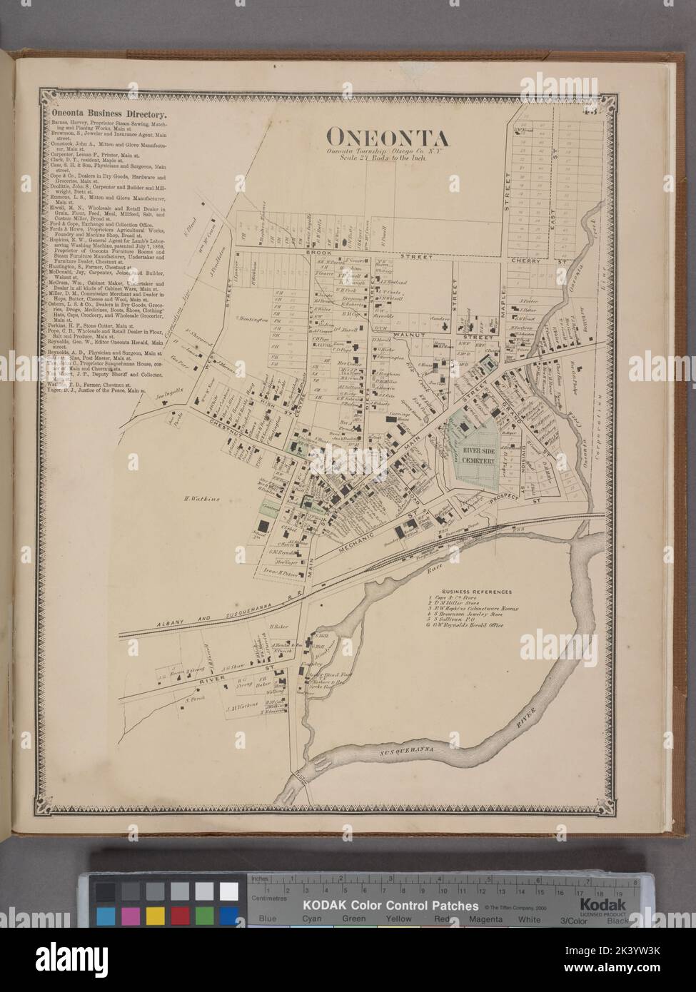 Carte de oneonta new york Banque de photographies et d’images à haute ...