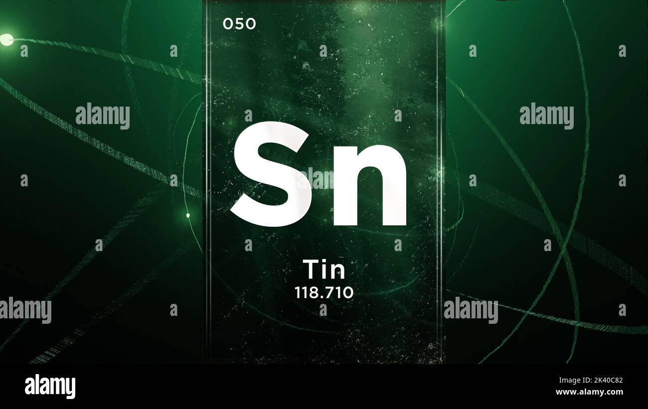 Etain du tableau periodique 3d Banque de photographies et d’images à ...
