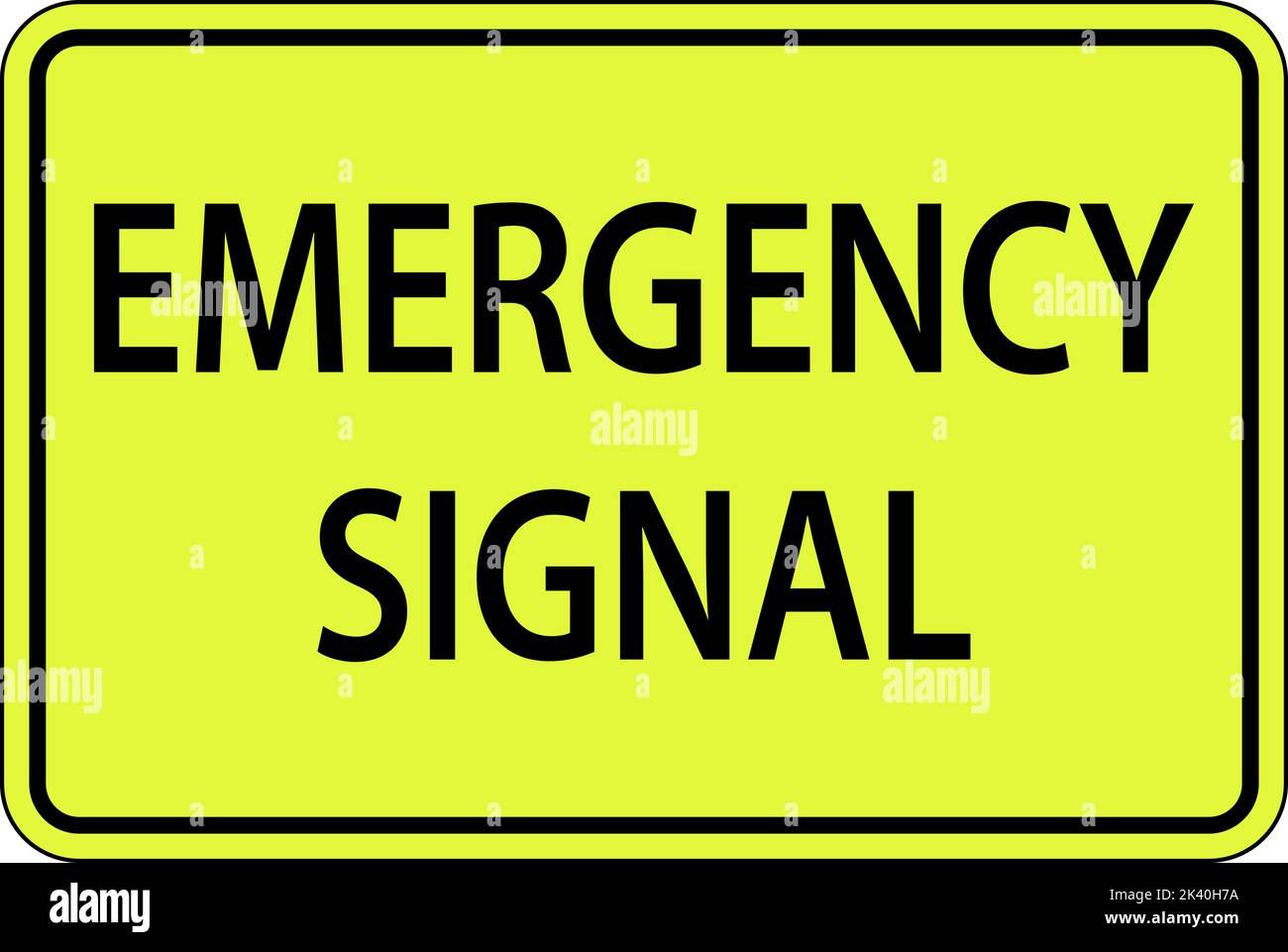 Warning signals Banque d'images vectorielles - Alamy