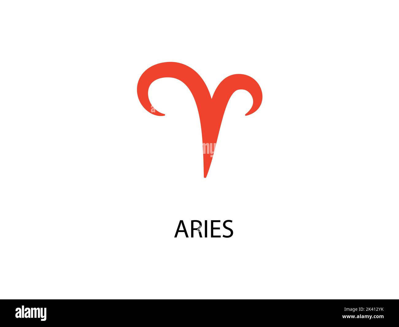 Symbole Bélier de l'Horoscope. Signe du zodiaque. Illustration ...