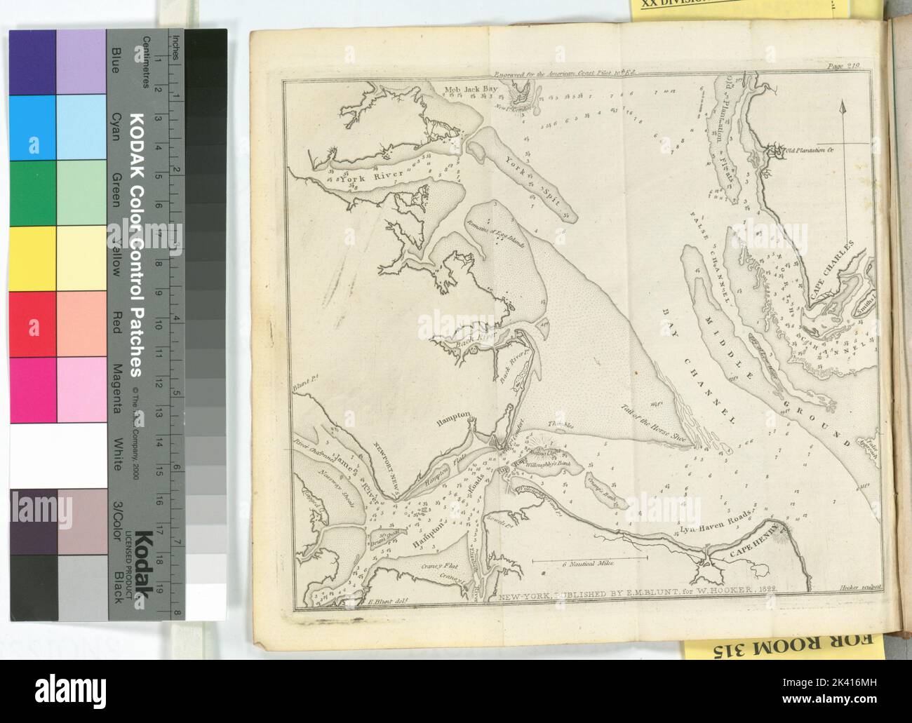 Carte de l'entrée de Chesapeake Bay Cartographie. Cartes, atlas. 1822 ...