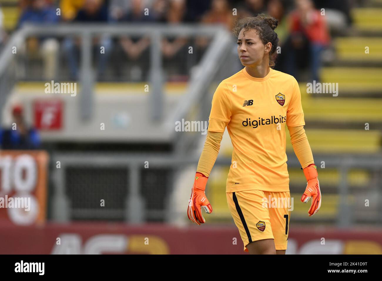 Camelia Ceasar d'AS Roma Women lors du deuxième match de qualification ...