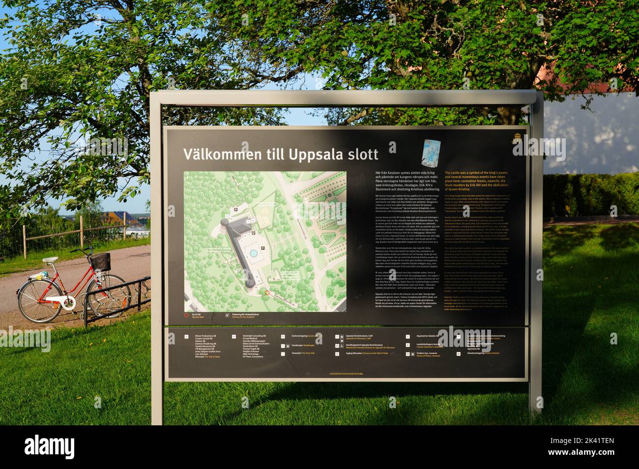 UPPSALA, SUÈDE -1 JUIN 2022- vue sur le château d'Uppsala (Uppsala Slott), un château royal de ...