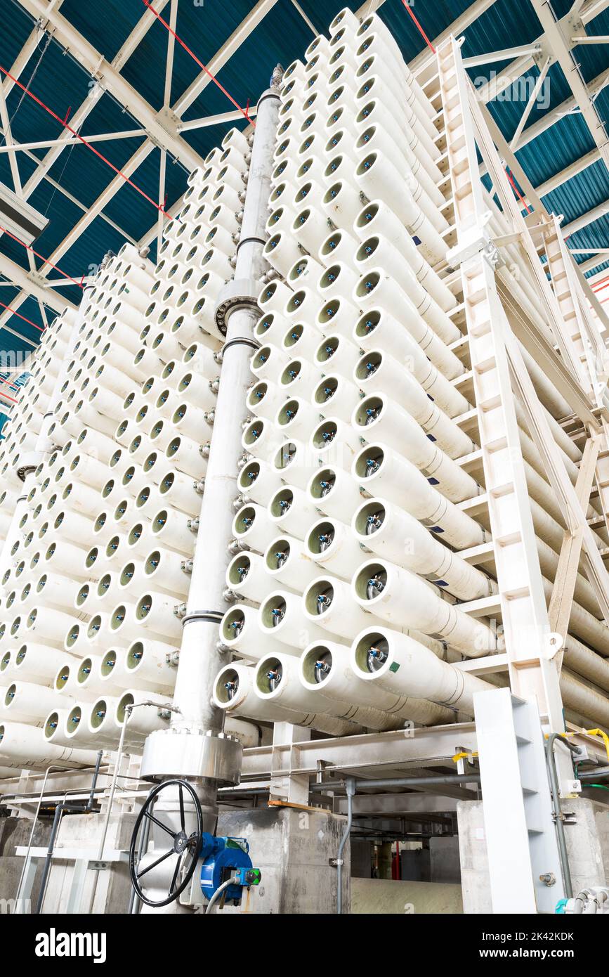 Reverse osmosis desalination plant Banque de photographies et d’images ...