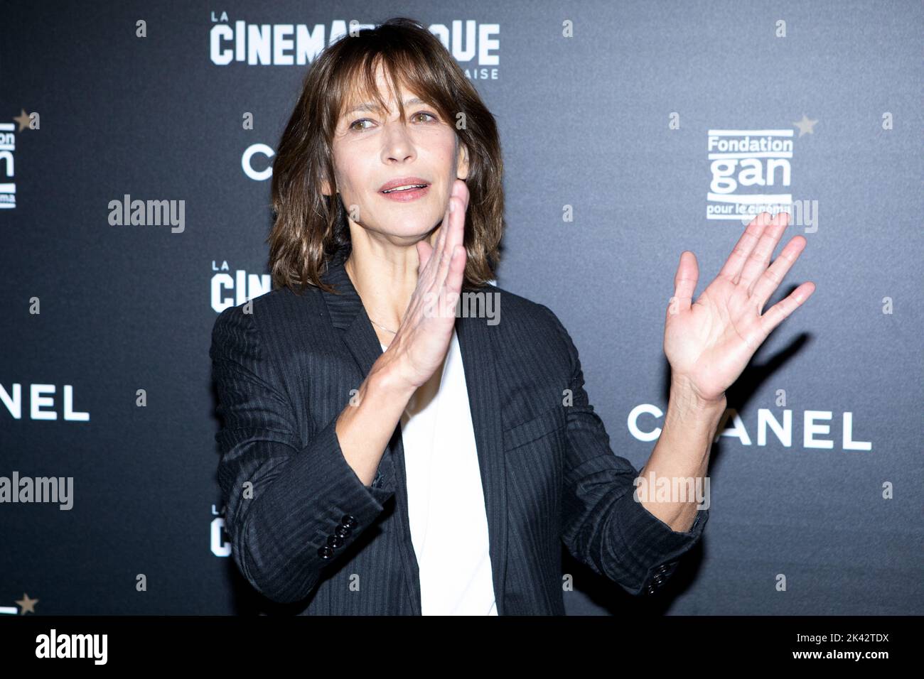 France, Paris, 29 septembre 2022, actrice Sophie Marceau, François ...