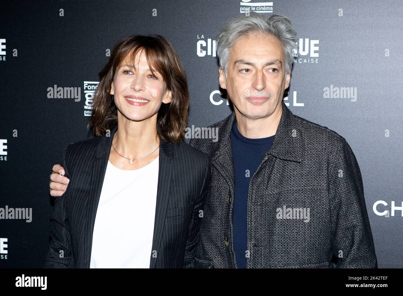 France, Paris, 29 septembre 2022, l'actrice Sophie Marceau et le ...