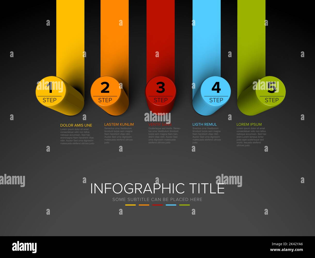 Modèle d'infographie polyvalent Vector Light fabriqué à partir d'un ...