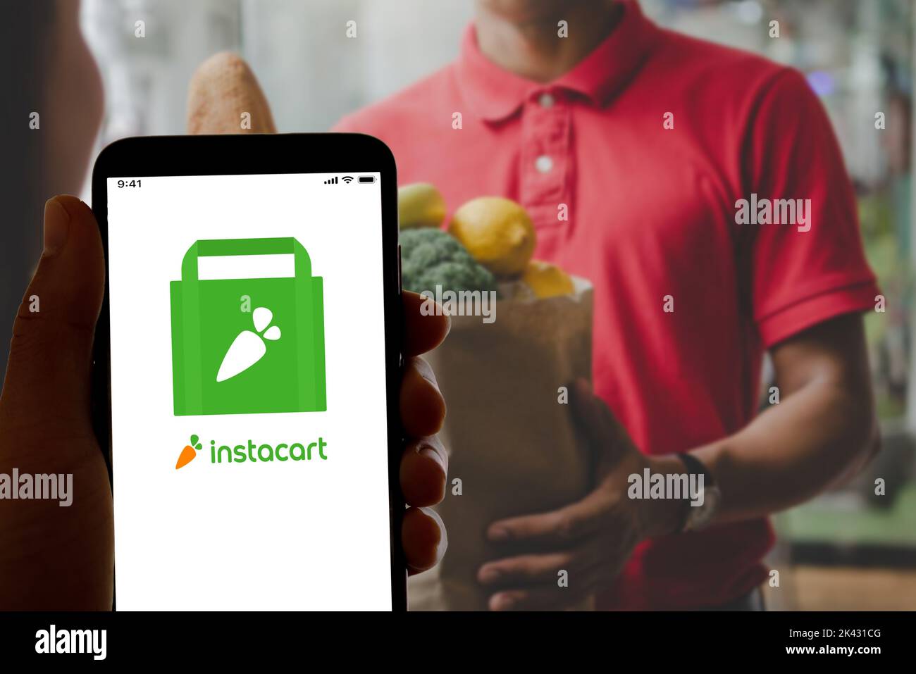 Dans cette illustration, le logo de l'application Quick Food and ...
