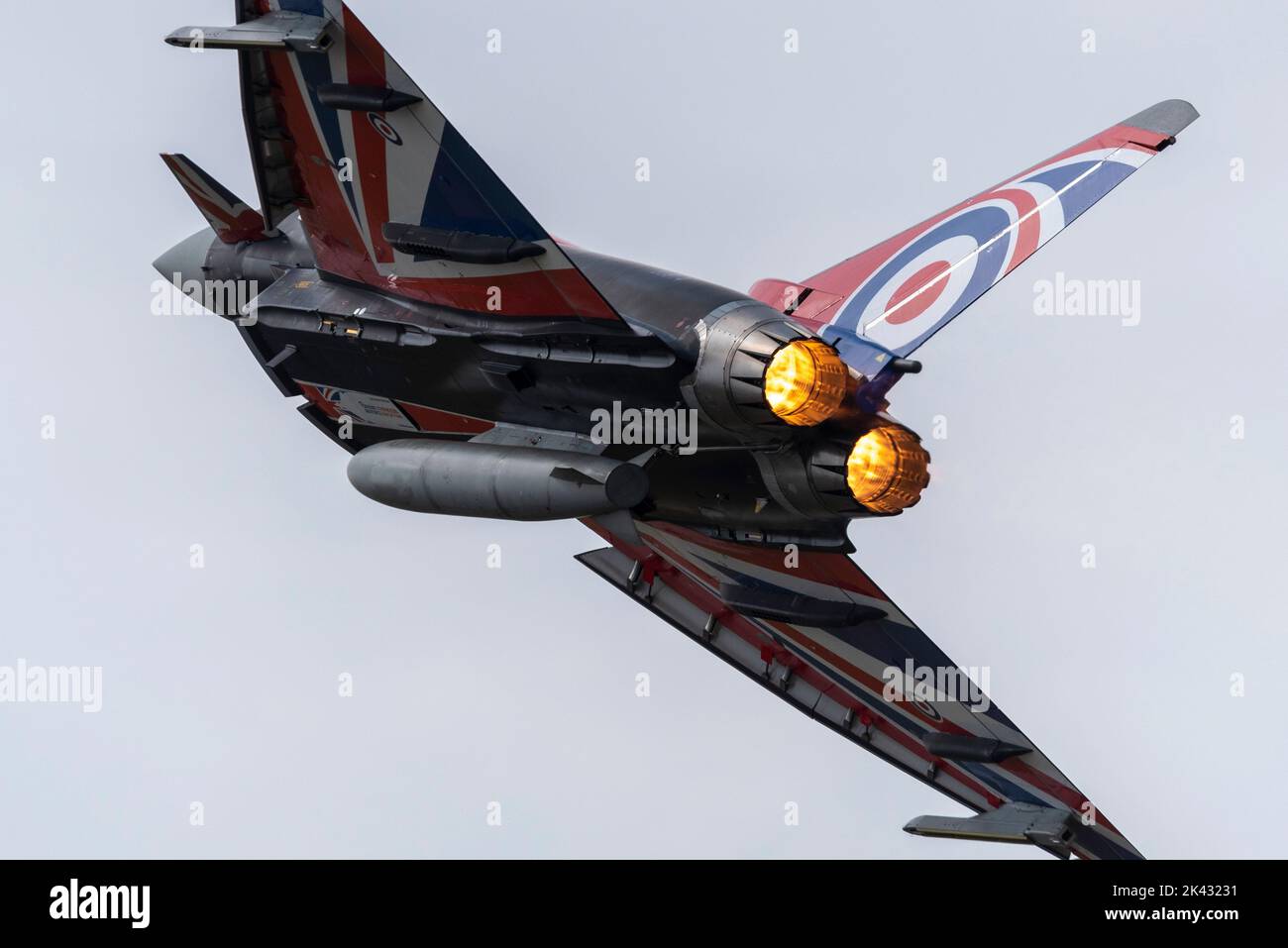 RAF Eurofighter Typhoon dans un schéma de couleurs spécial drapeau de l ...