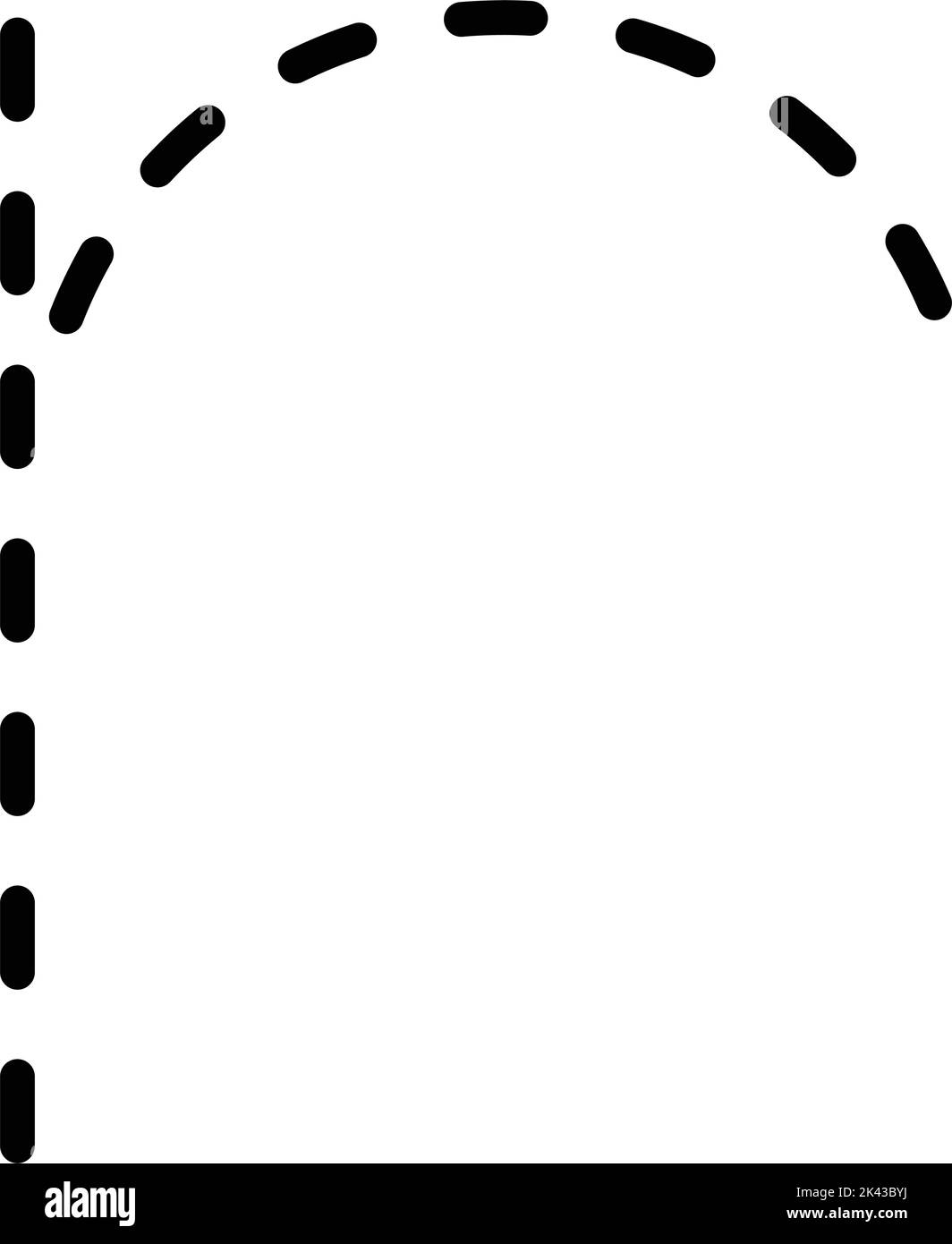 Traçage Alphabet minuscule petite lettre r pré-écriture élément en ...