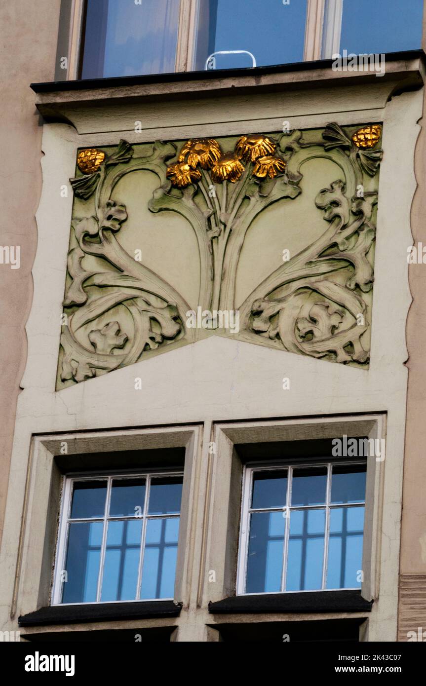 Art Nouveau à Prague, République tchèque Photo Stock - Alamy