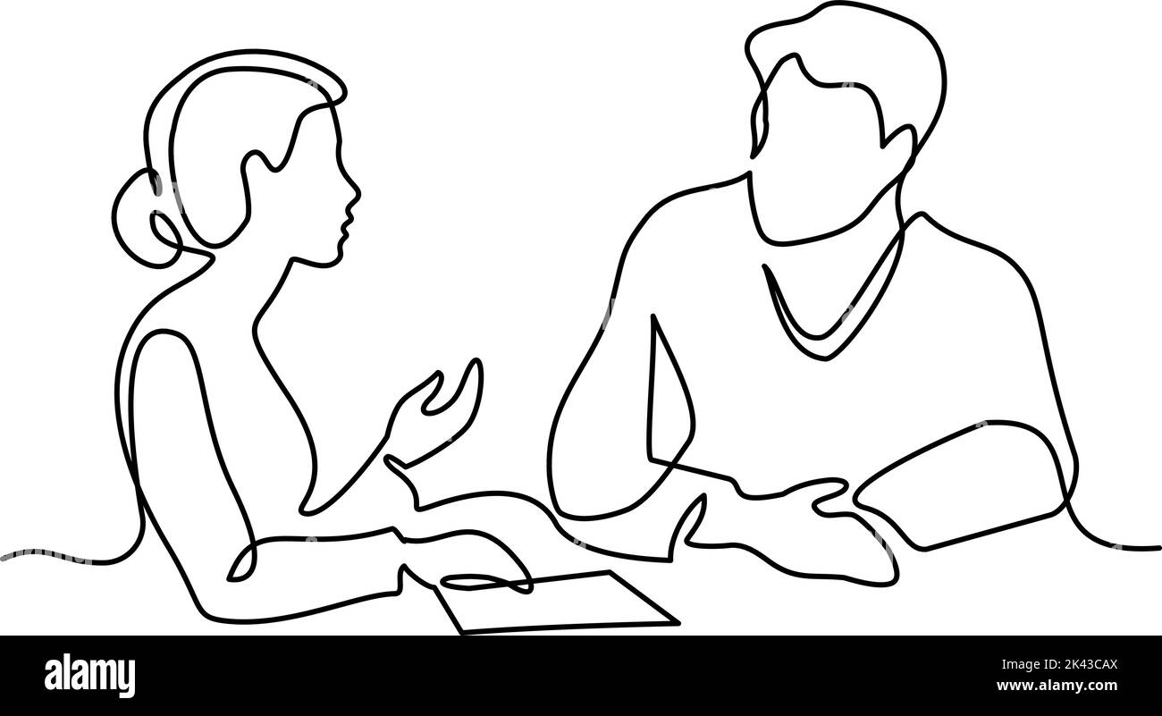 Bonhomme qui parle dessin Banque d'images noir et blanc - Alamy