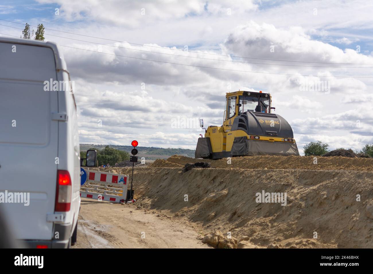 Vulcanesti, Moldova - 20 septembre 2022 les machines routières ...