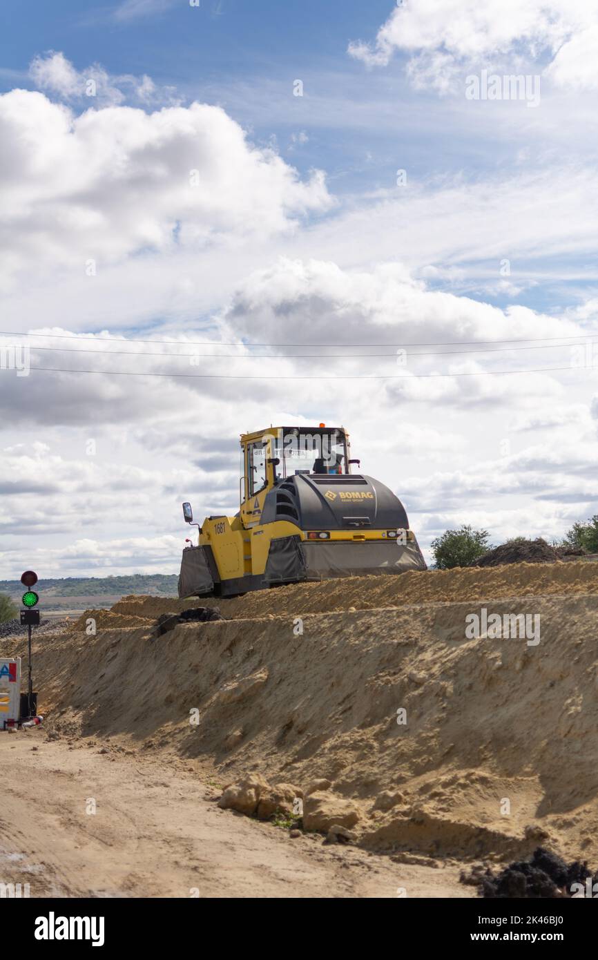 Vulcanesti, Moldova - 20 septembre 2022 les machines routières ...