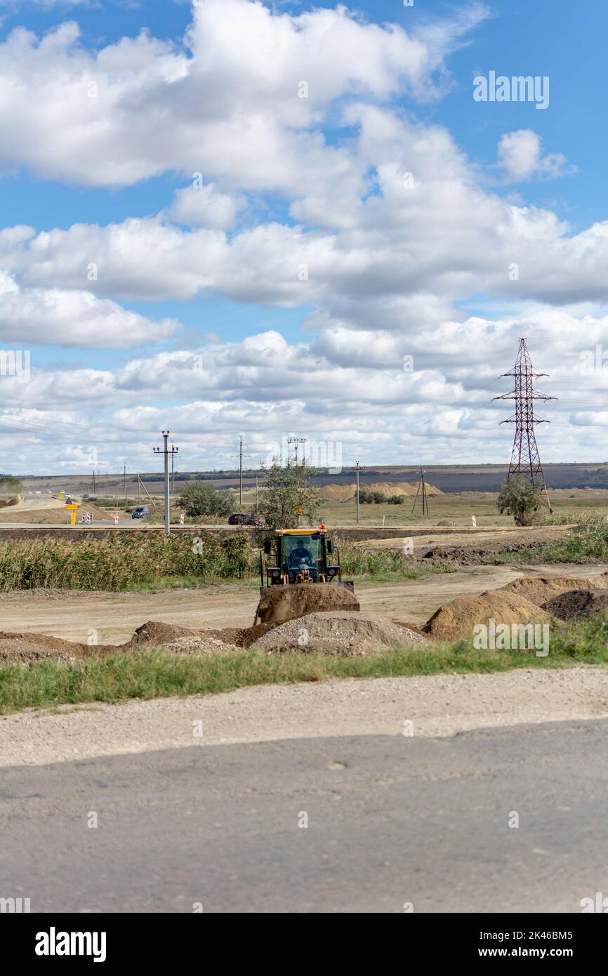 Vulcanesti, Moldova - 20 septembre 2022 les machines routières ...