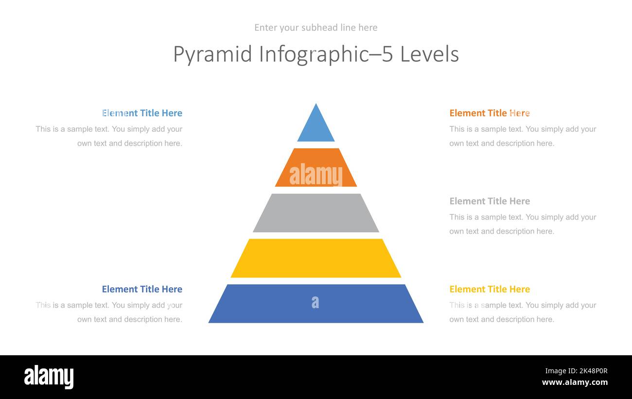 La conception vectorielle de modèle d'infographie pyramidale peut être ...