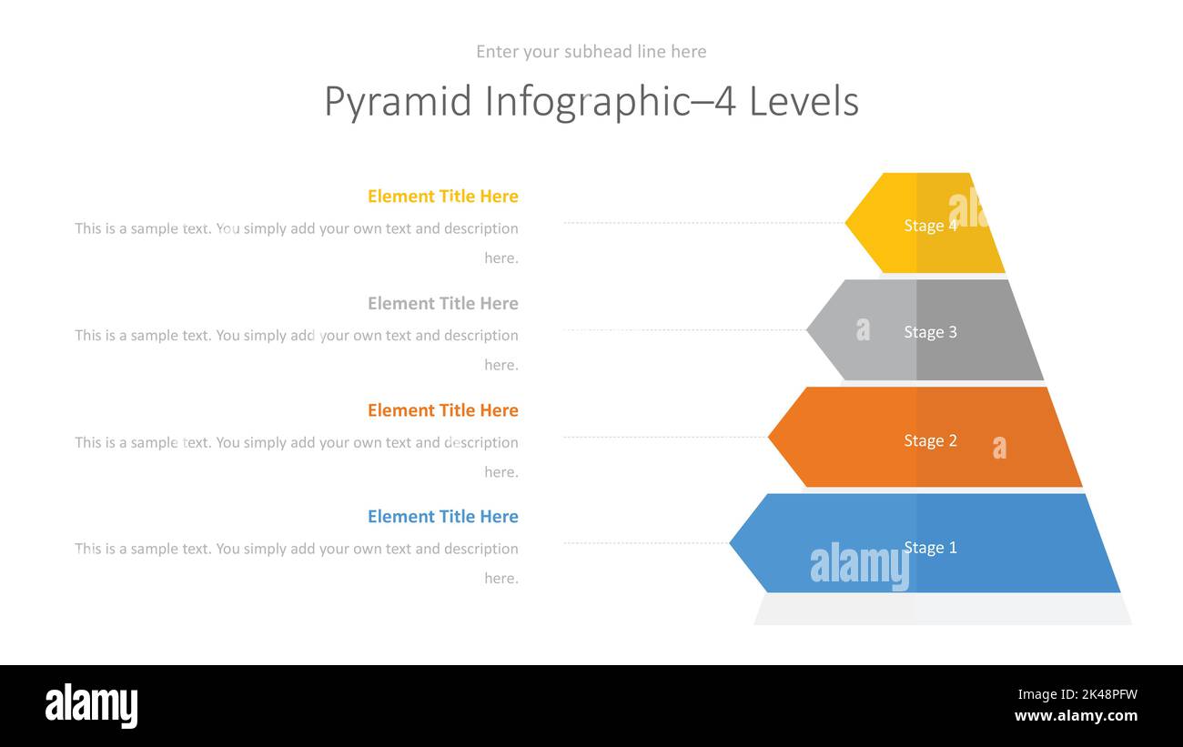 La conception vectorielle de modèle d'infographie pyramidale peut être ...
