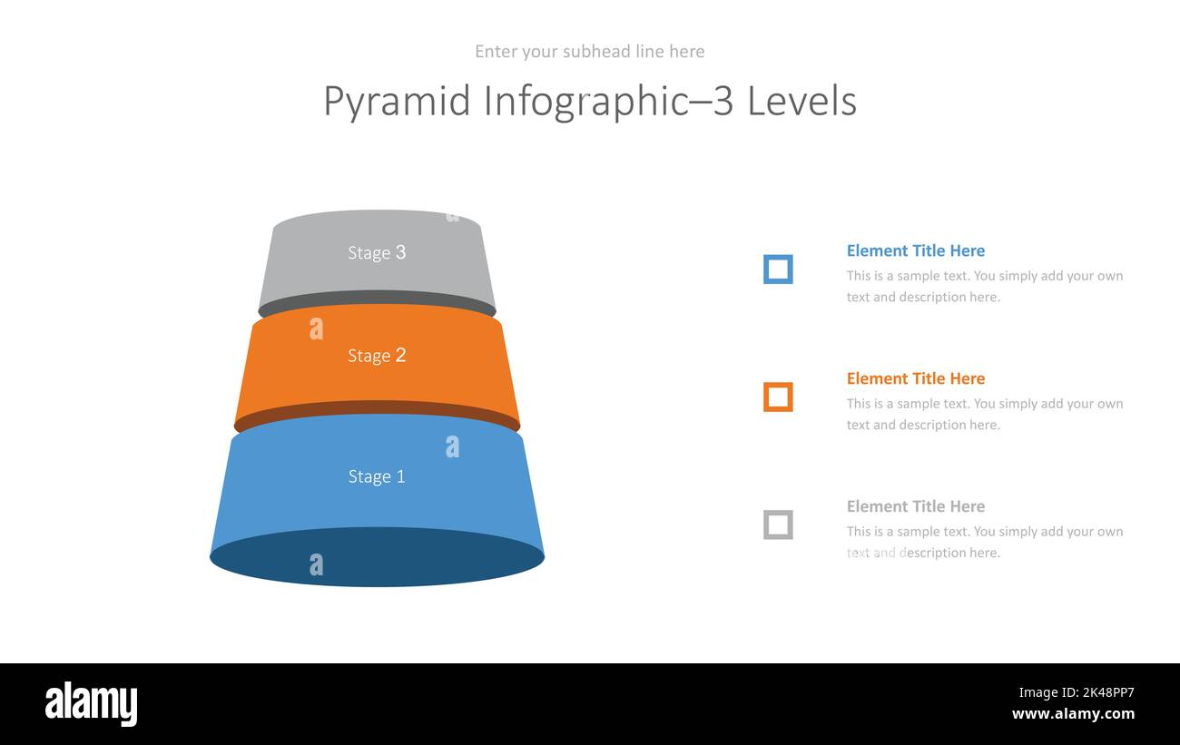 La conception vectorielle de modèle d'infographie pyramidale peut être ...