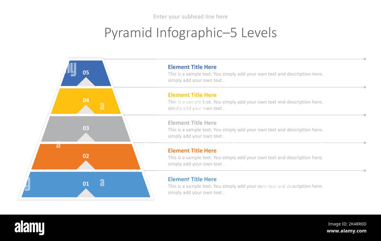 La conception vectorielle de modèle d'infographie pyramidale peut être ...