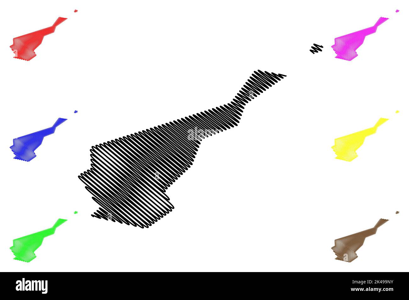 Alboran Islands (Royaume d'Espagne, Mer méditerranée) carte ...