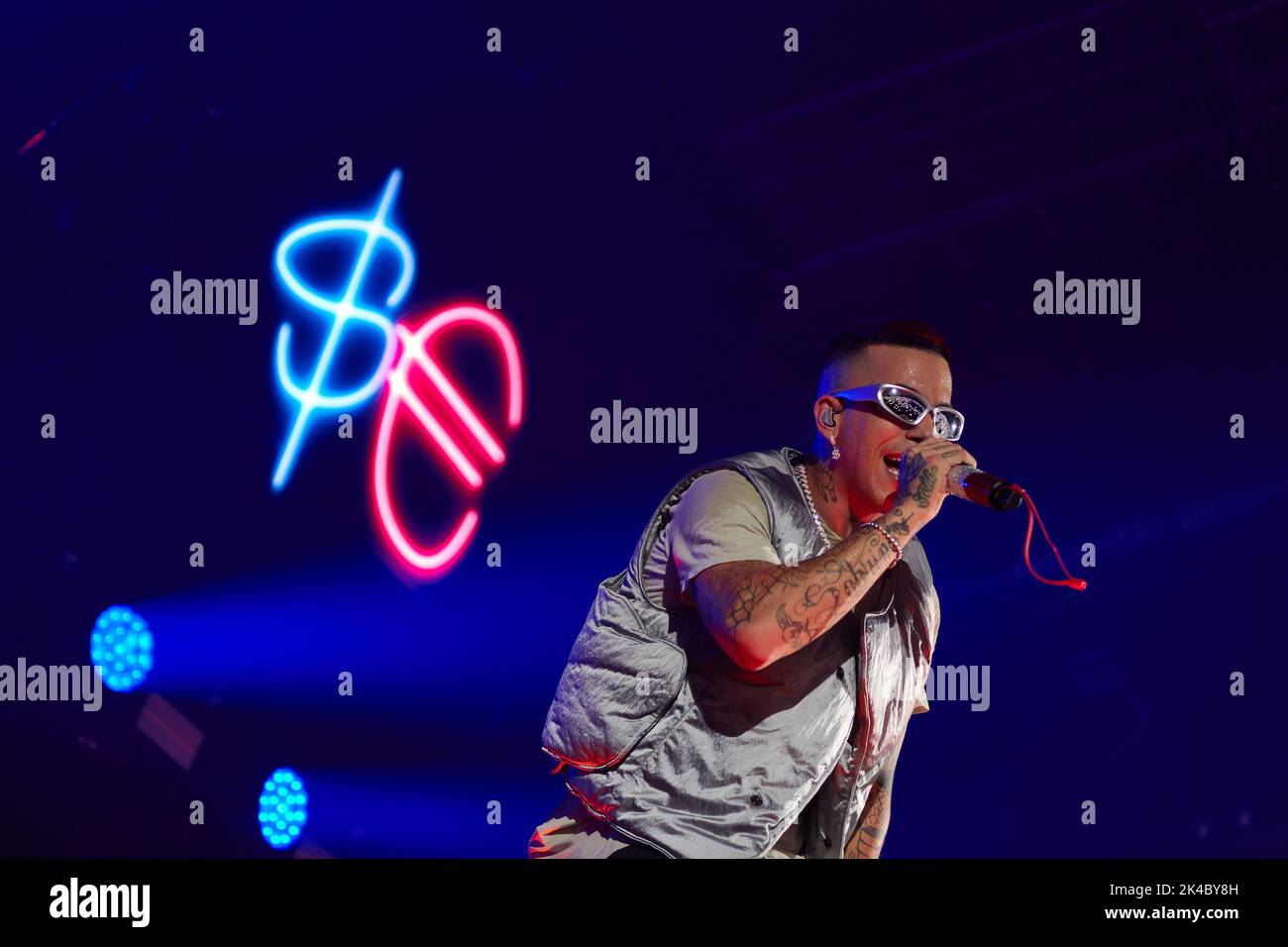 Palasele, Eboli, Italie, 01 octobre 2022, Sfera Ebbasta, Famoso tour ...