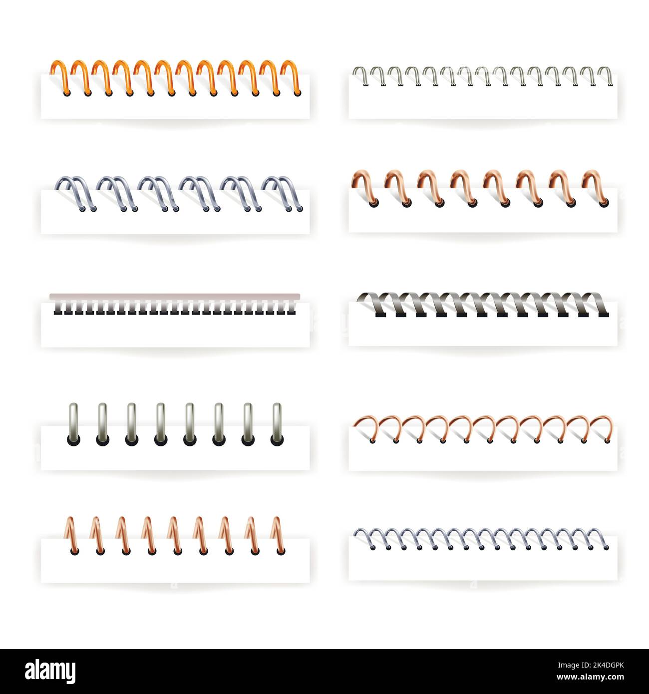 Cahier à reliure spirale Banque d'images vectorielles - Alamy