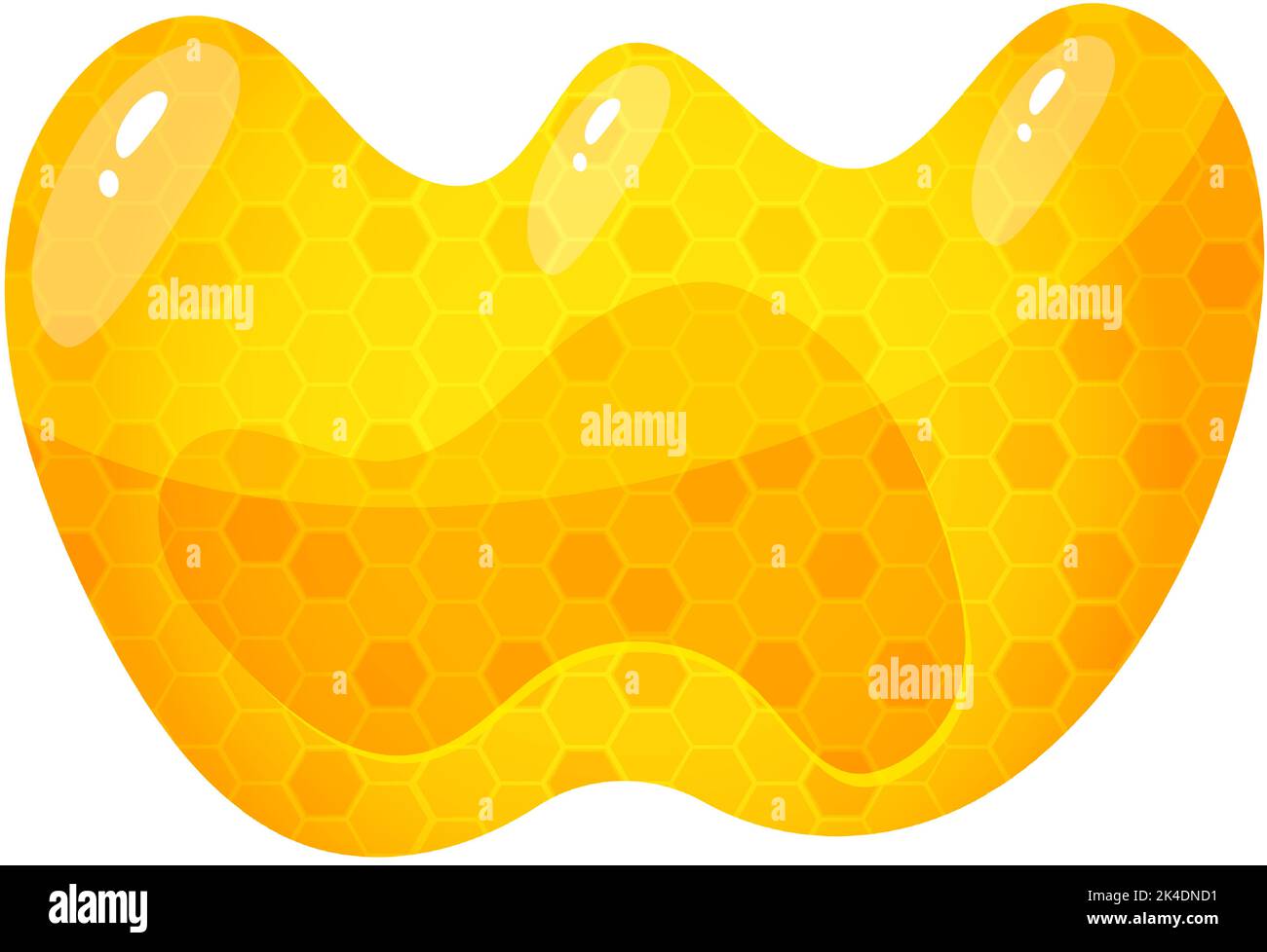 Police douce au miel. Lettre de dessin animé miel liquide, police ...