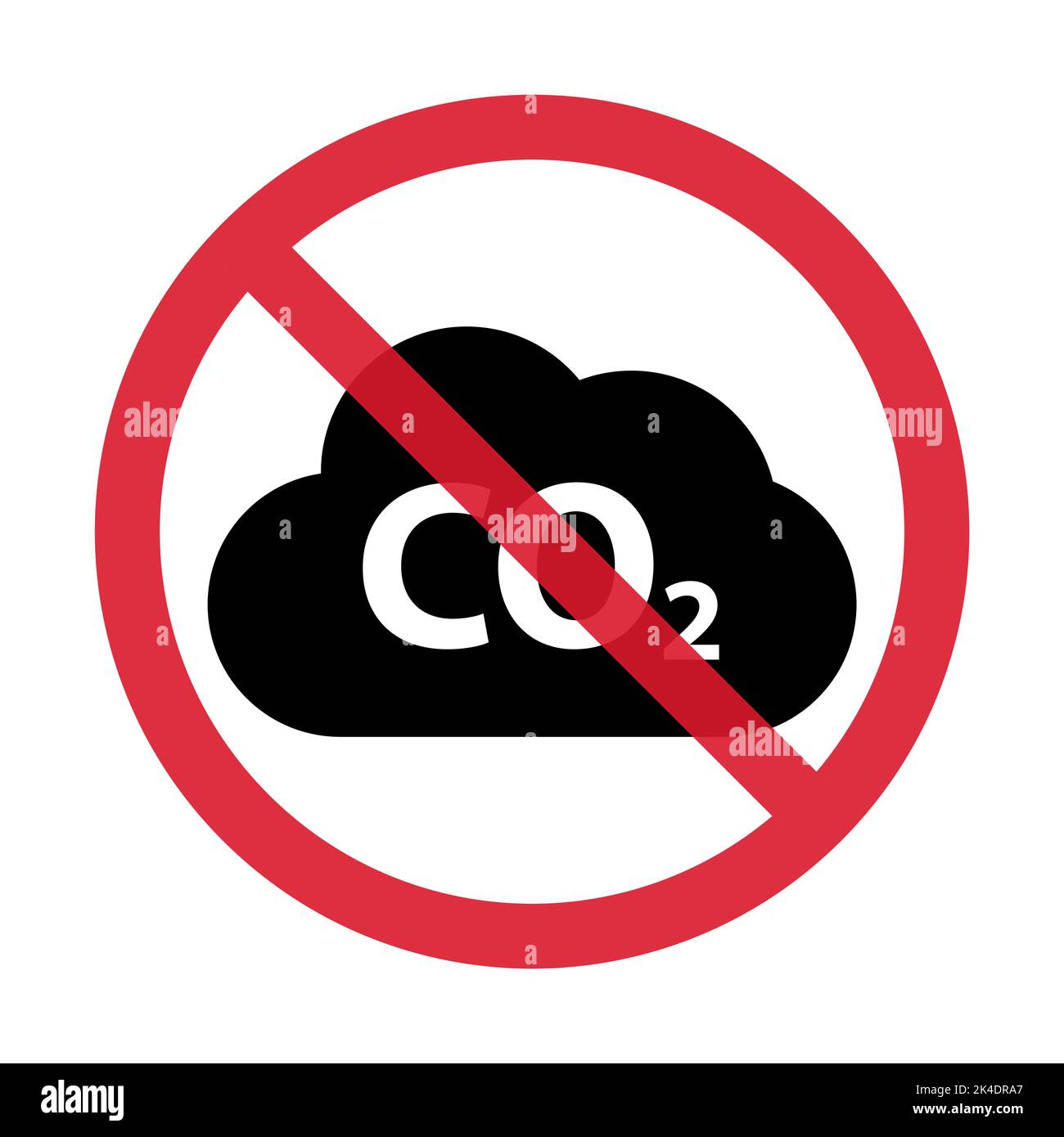 CO2 icône réduire le nuage, émissions propres mondiales, symbole de l ...