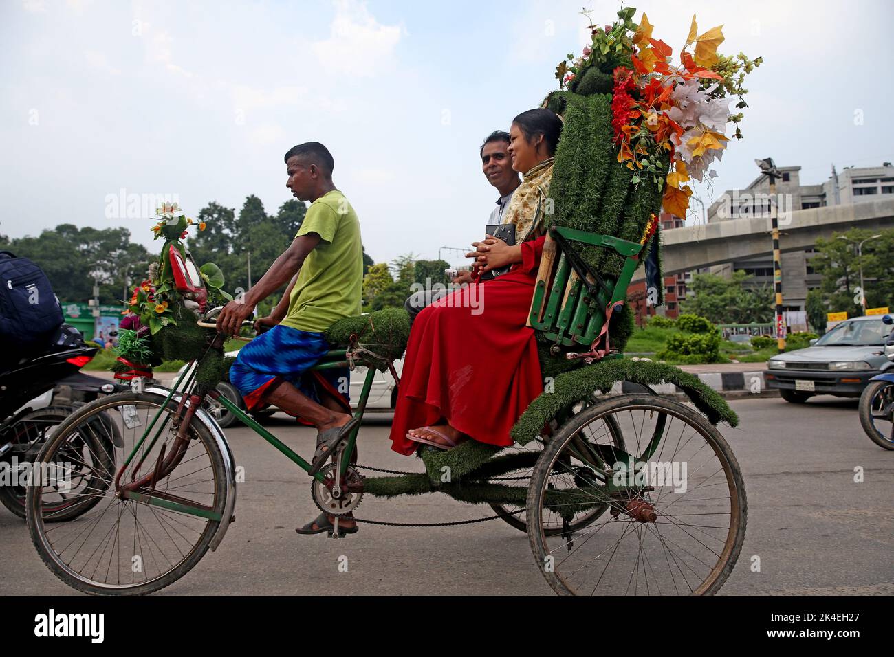 Le pilote de pousse-pousse Milon a fait le pousse-pousse écologique ...