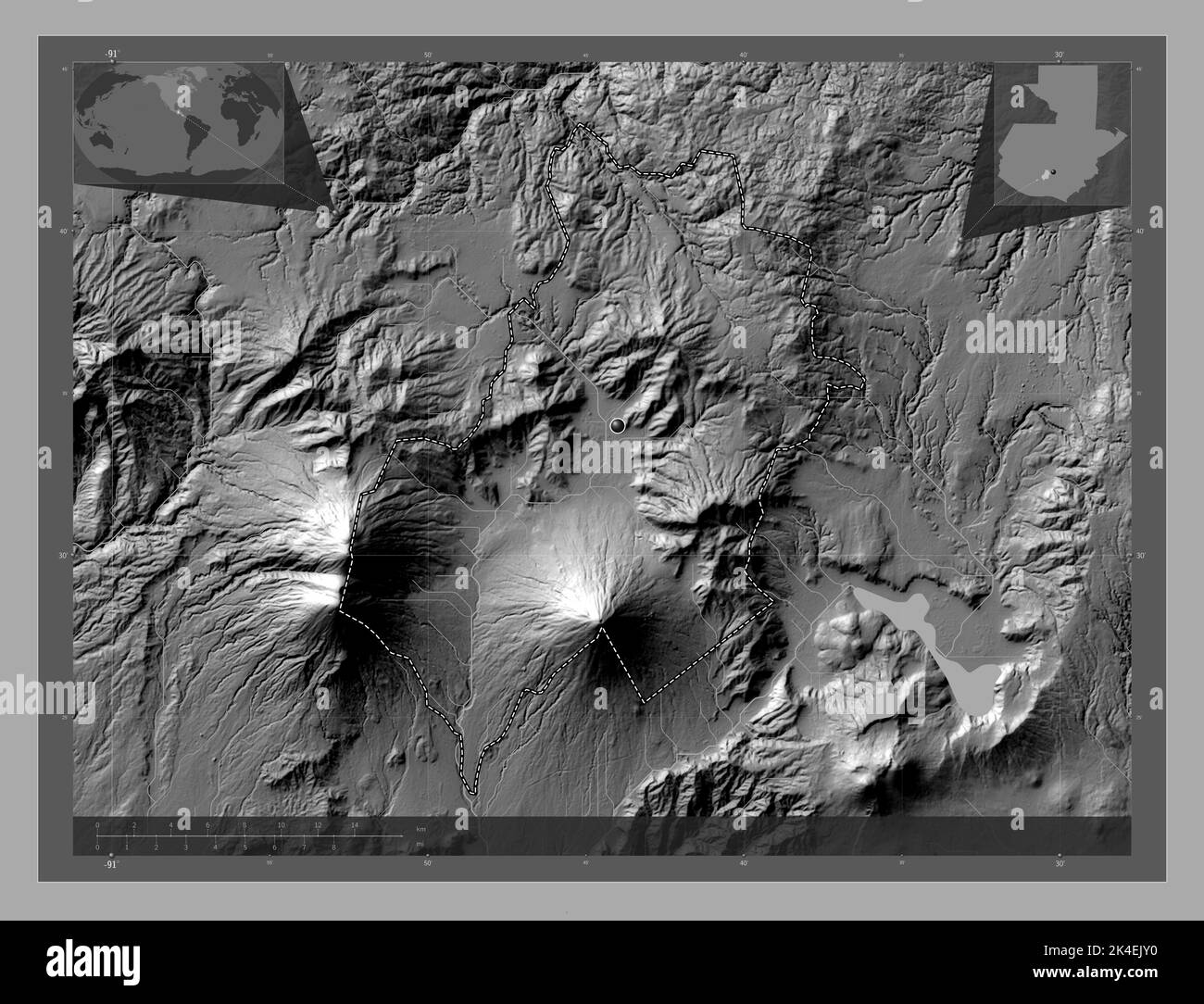 Mapa del departamento de guatemala Banque de photographies et d’images ...