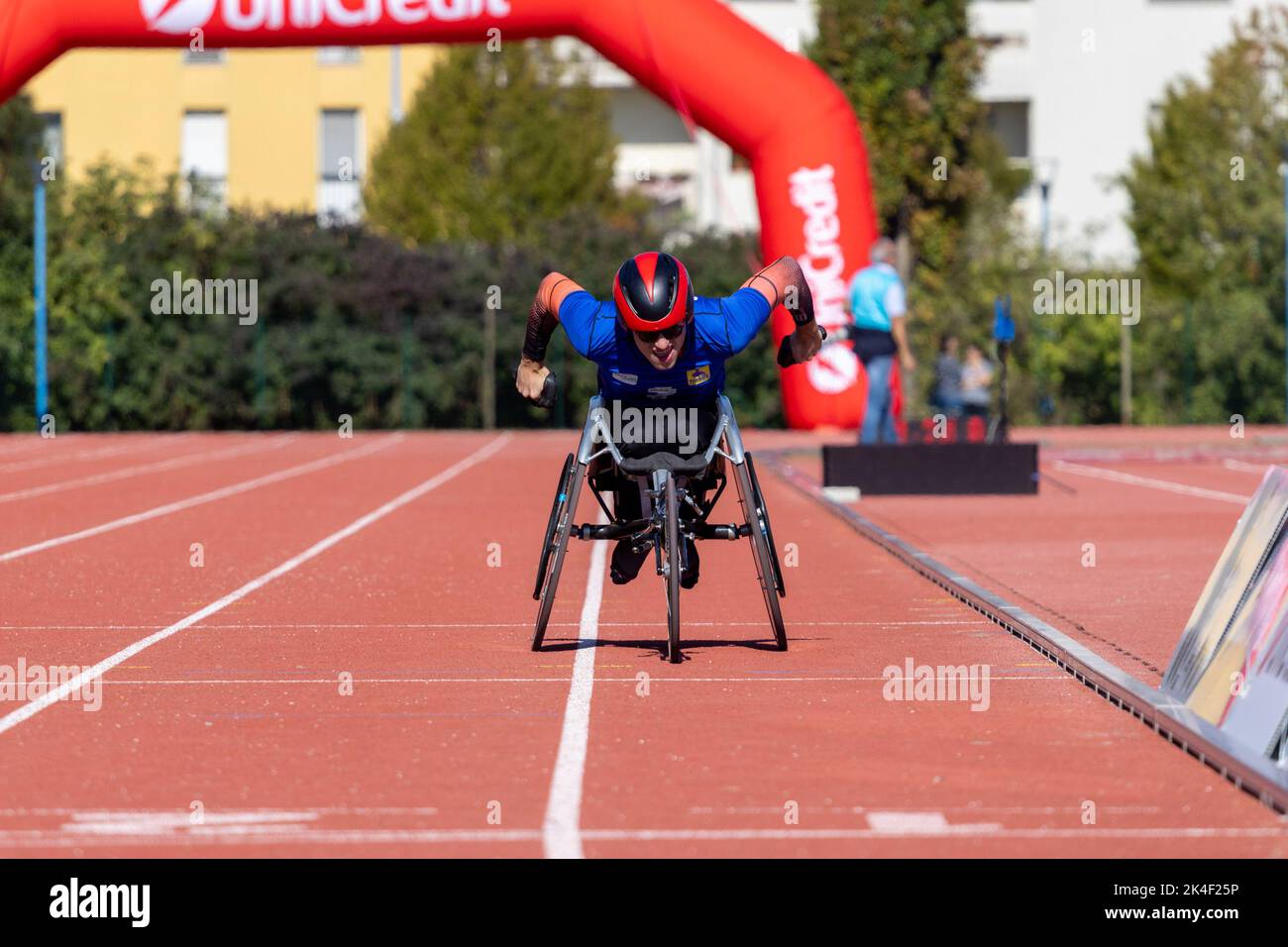 Nicolas Zani lors de la course 800m pendant les Championnats italiens d ...