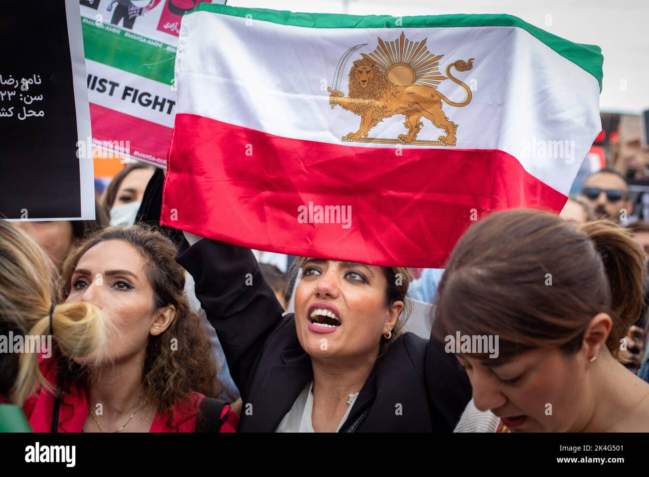 Istanbul, Turquie. 2 octobre 2022: En réponse à l'arrestation d'une ...