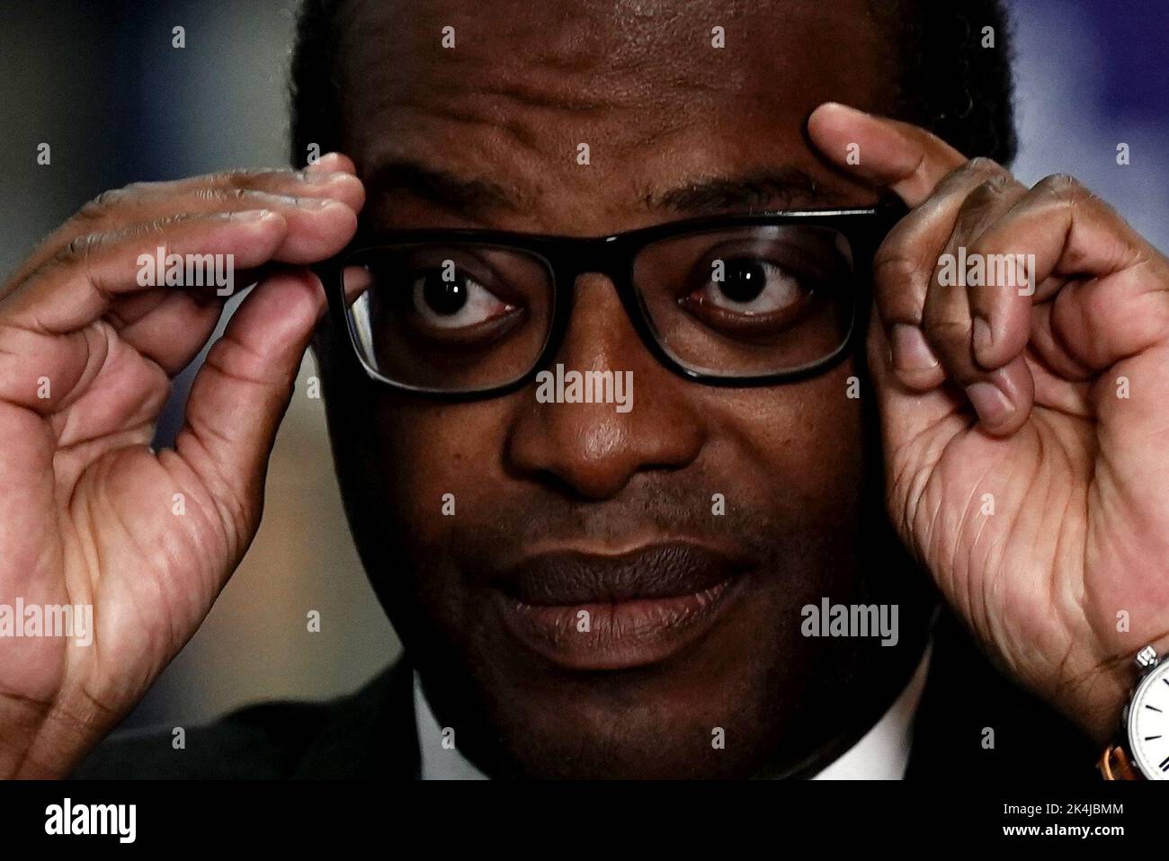 Le Chancelier de l'Echiquier Kwasi Kwarteng s'est exprimé devant les ...