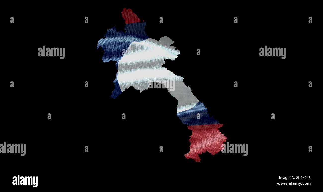 Carte du drapeau du laos Banque de photographies et d’images à haute ...