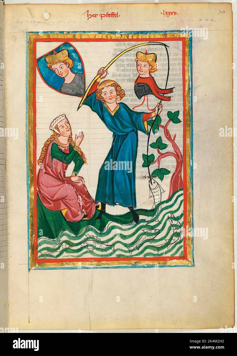Le 'Codex Manesse', également connu sous le nom de 'Great Heidelberg ...